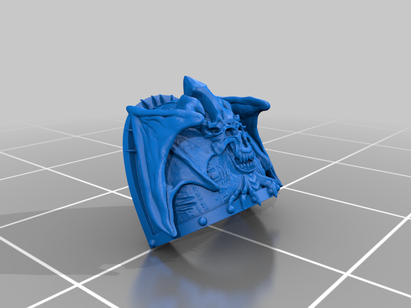 Winged Daemon Shoulder Pads by DakkaDakka Store | Download free STL ...