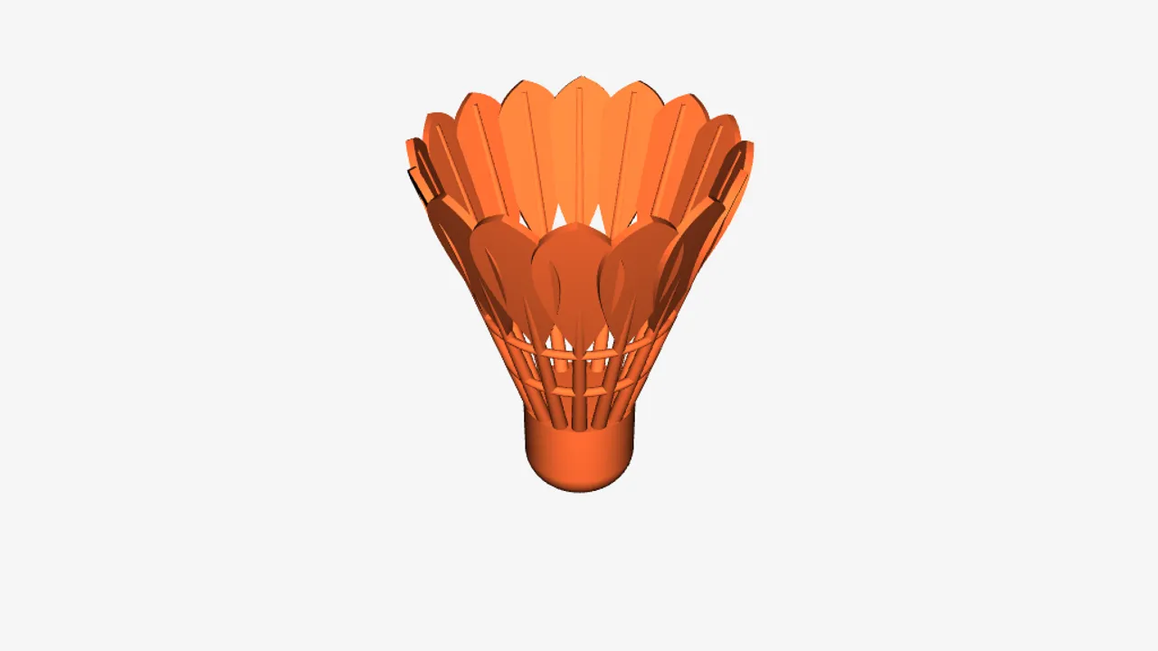 Badminton birdie by c13m3n7 | Download free STL model | Printables.com