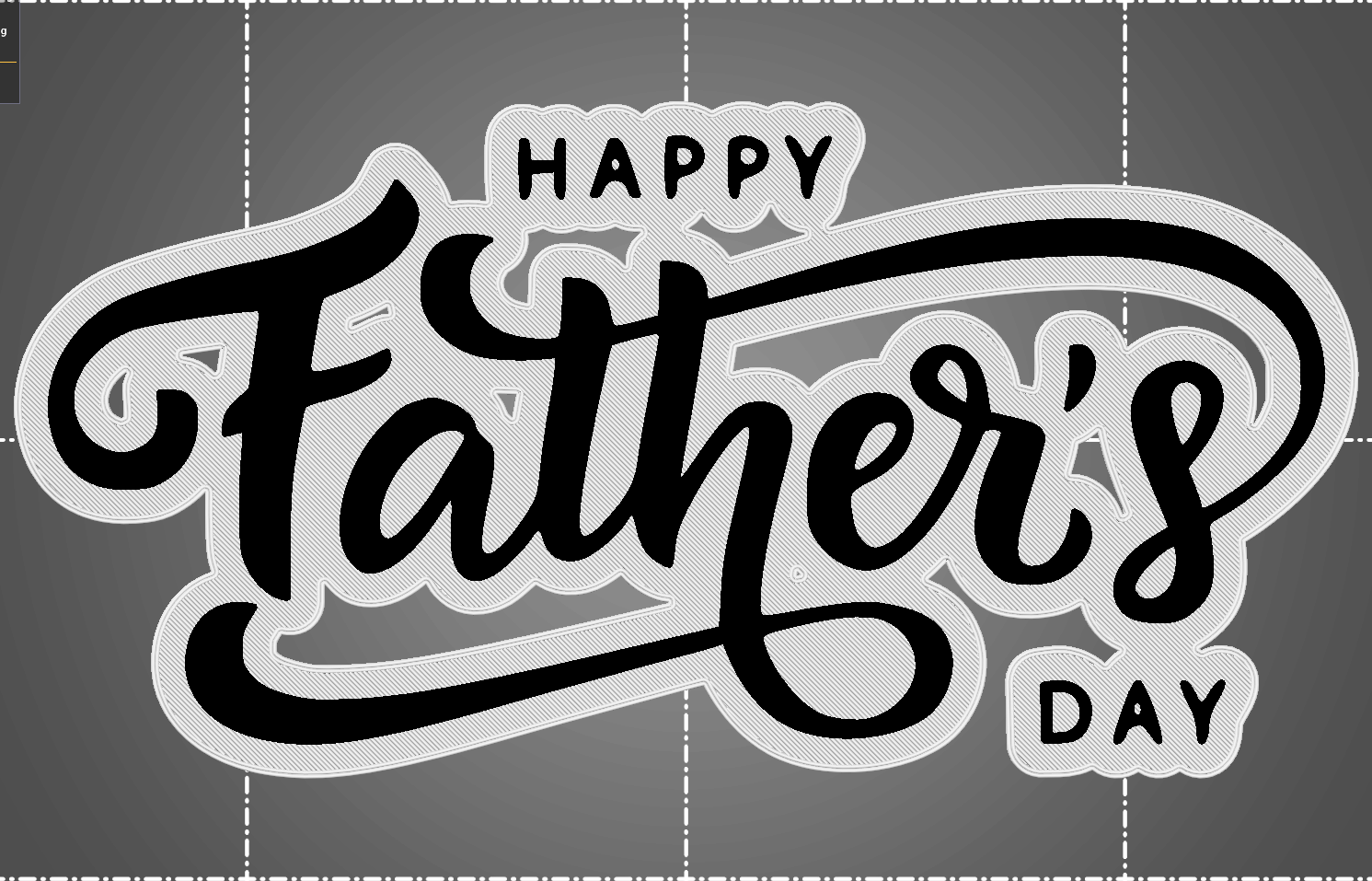 Happy Father's Day Sign 2 Color by Triple G Workshop | Download free ...