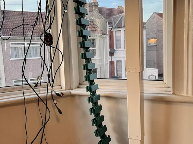3D Printed Cable Management Spine by Scott Gibb | Download free STL ...