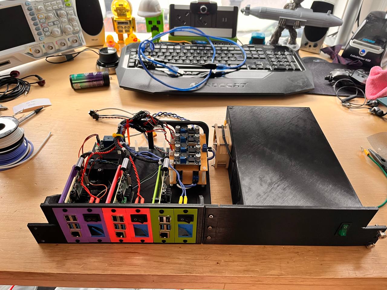 2U Power Management and Raspberry Pi Server Panel by Scott Gibb ...