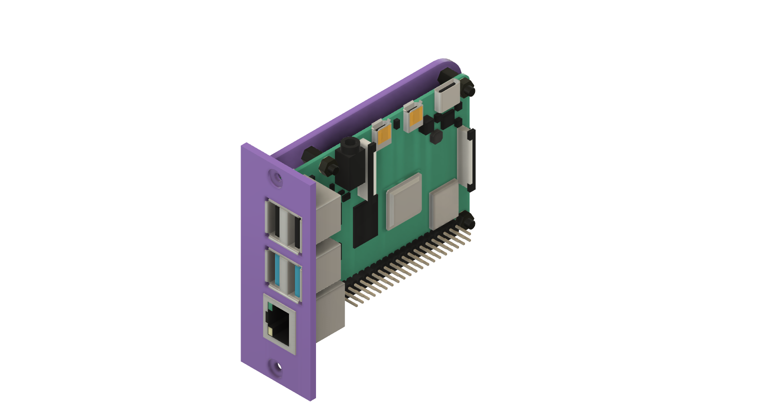 Raspberry Pi 4 Server Panel by Scott Gibb | Download free STL model ...