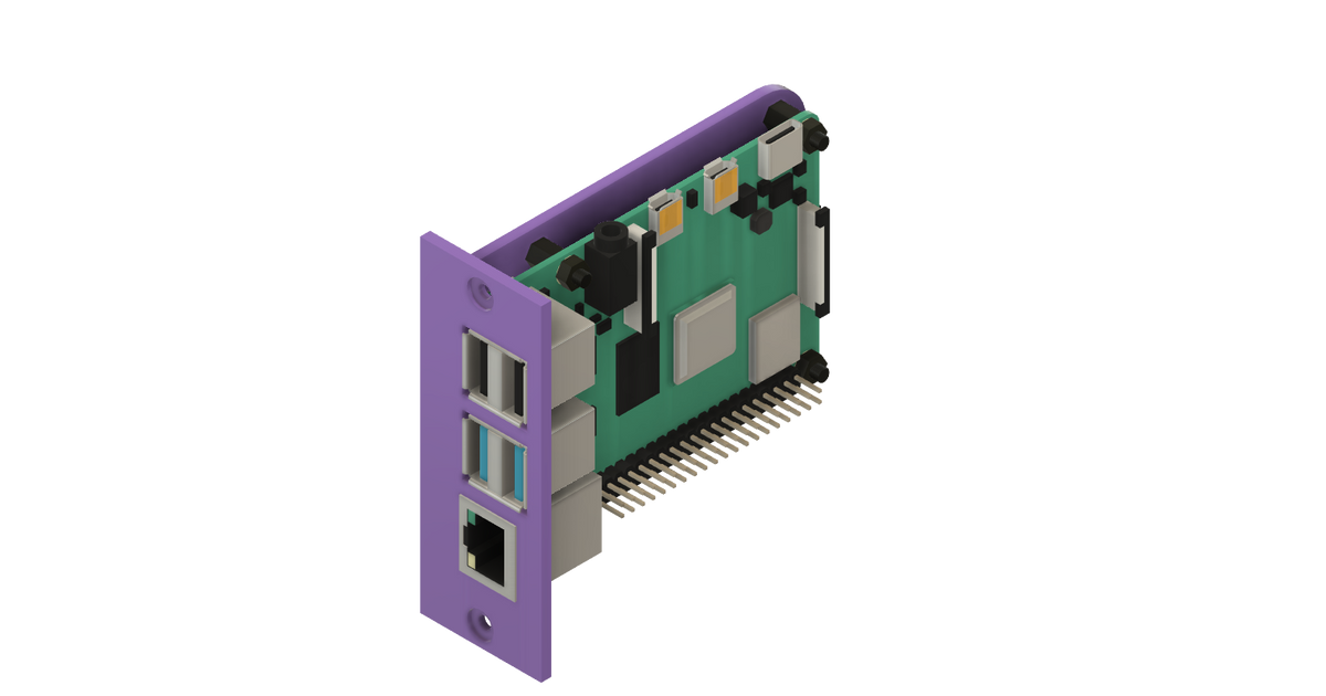 Raspberry Pi 4 Server Panel by Scott Gibb | Download free STL model ...