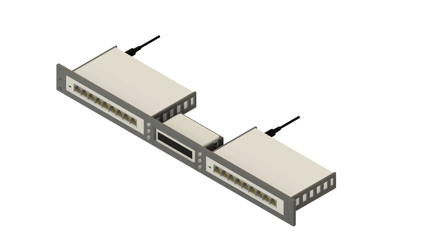 1U Ethernet Switches Panel by Scott Gibb | Download free STL model ...