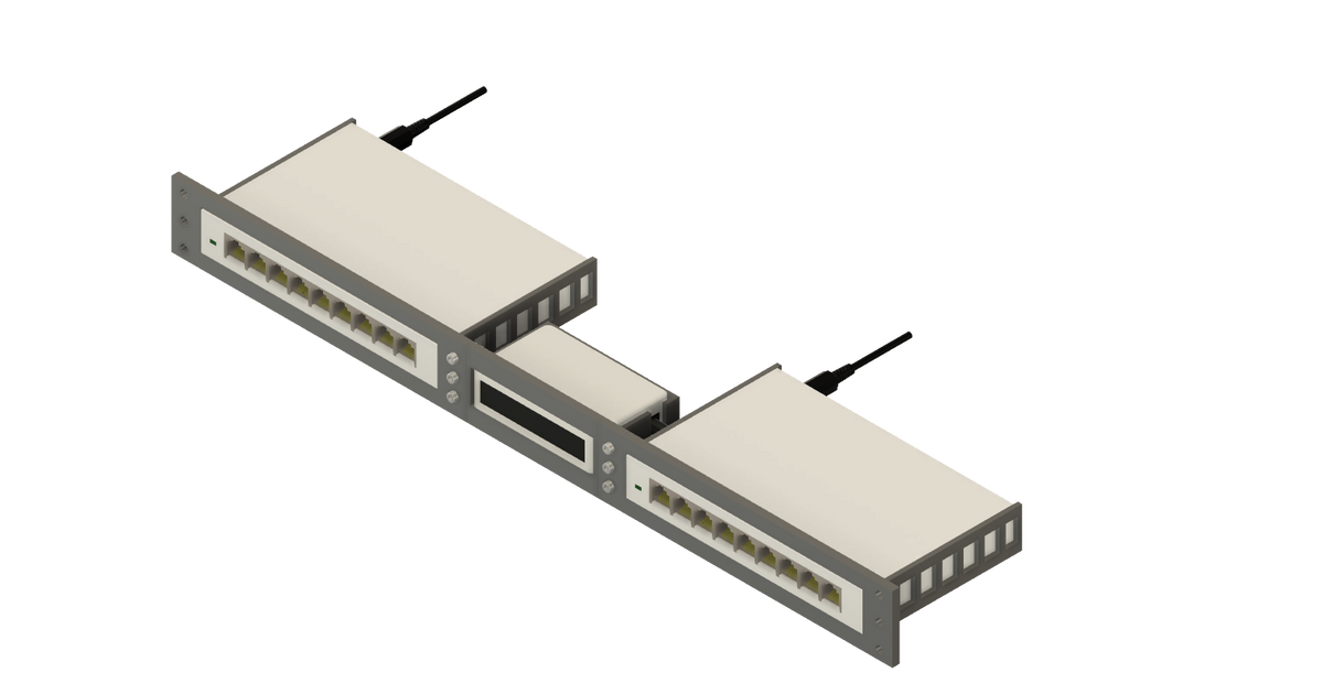 1U Ethernet Switches Panel by Scott Gibb | Download free STL model ...