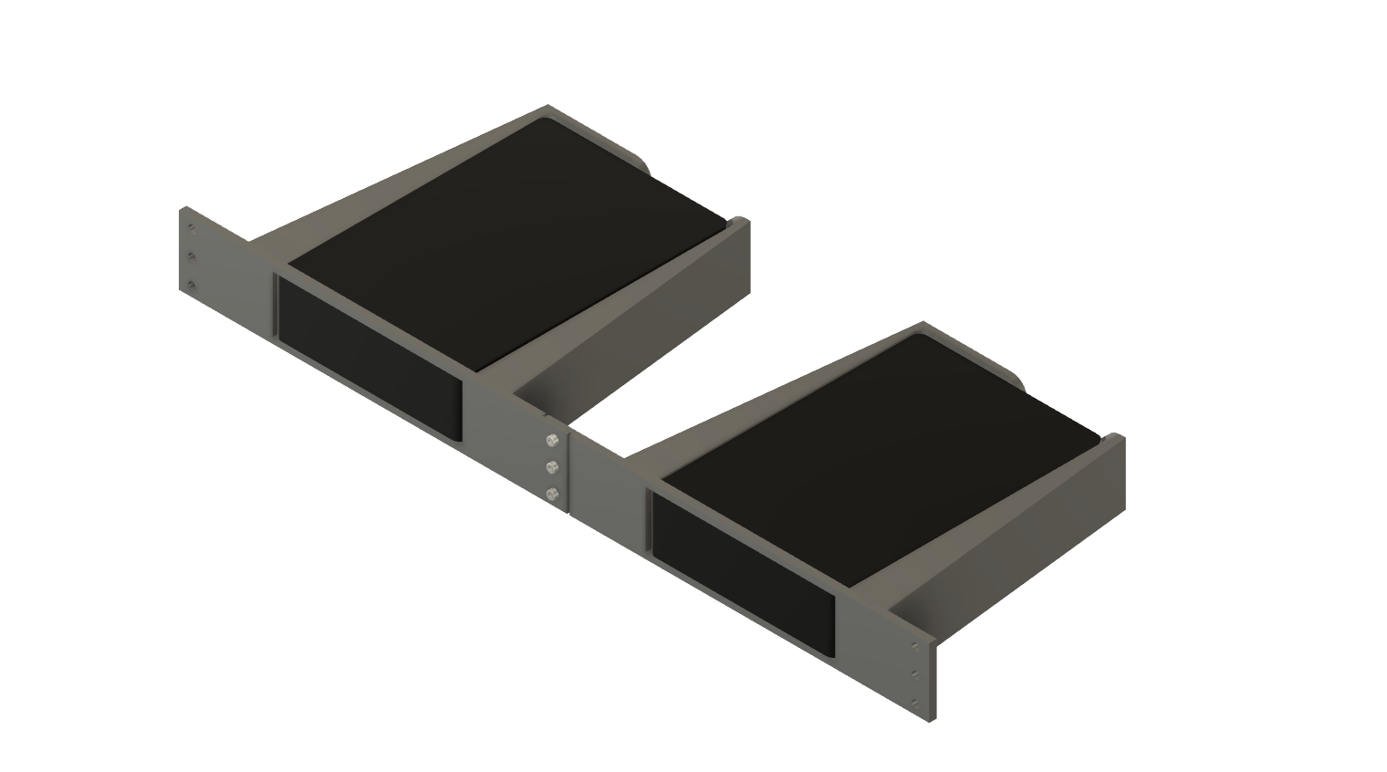 1U HDD Server Rack Panel by Scott Gibb | Download free STL model ...