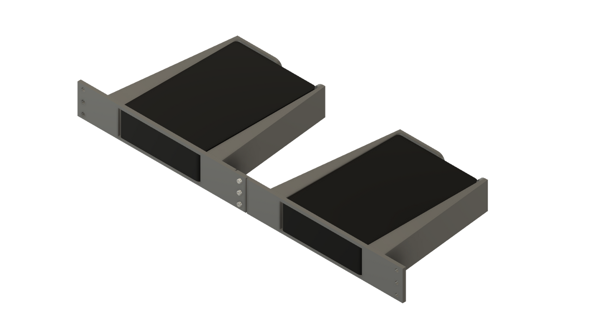 1U HDD Server Rack Panel by Scott Gibb | Download free STL model ...