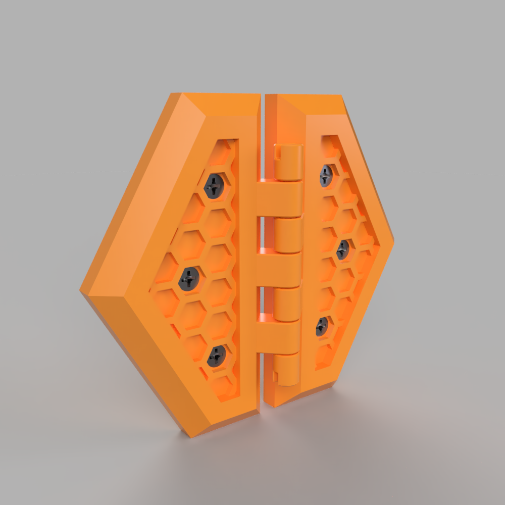 Honeycomb Hinge Design v2 by Phillipe | Download free STL model ...
