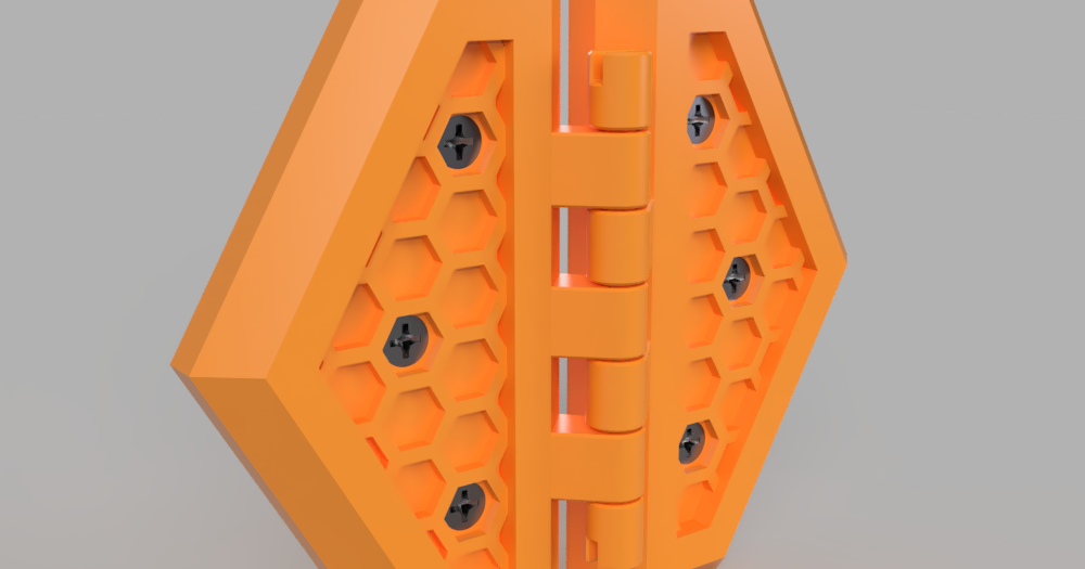 Honeycomb Hinge Design v2 by Phillipe | Download free STL model ...