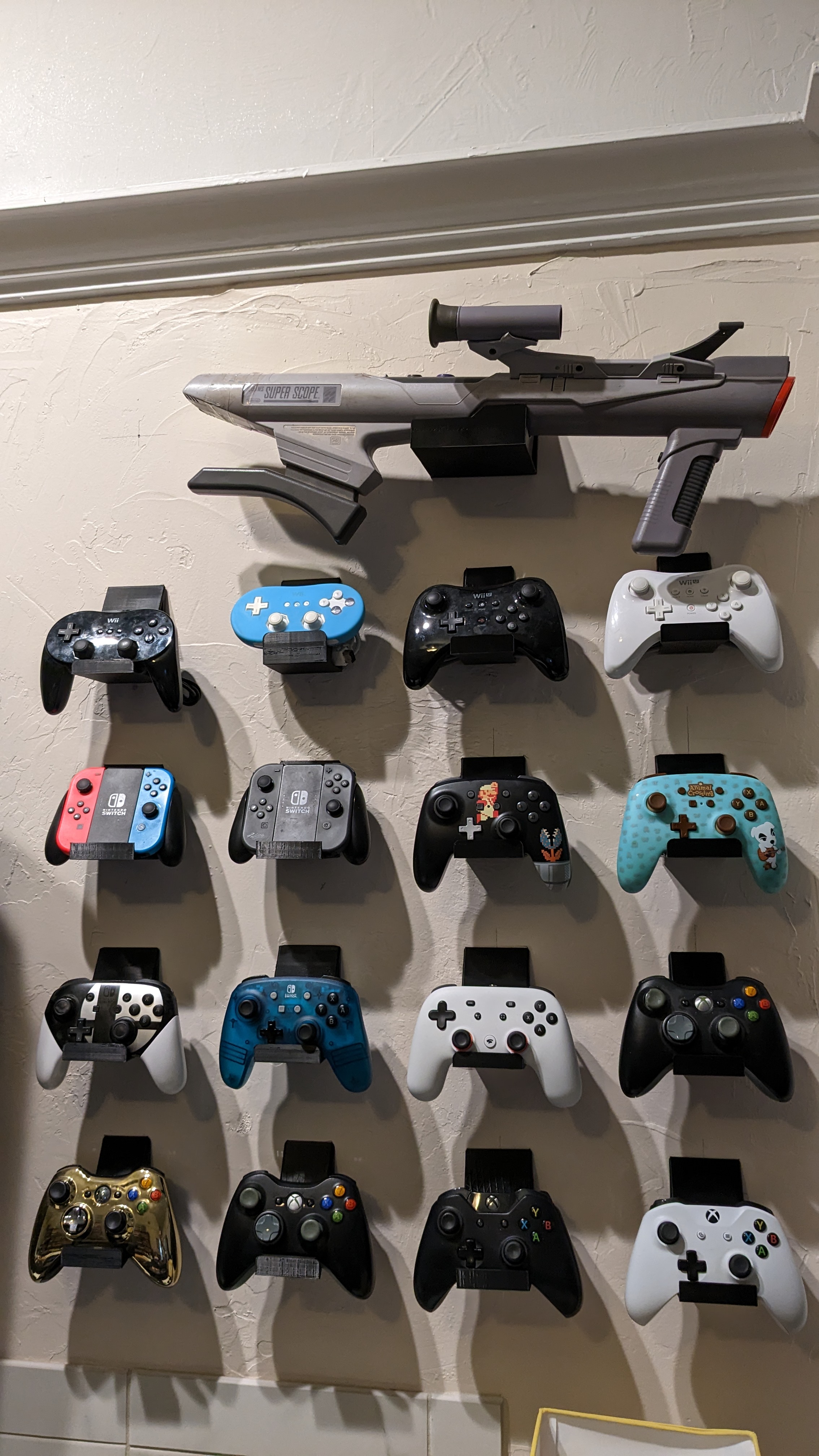 Xbox 360 and Xbox One Controller Display Shelf by masterHman | Download ...