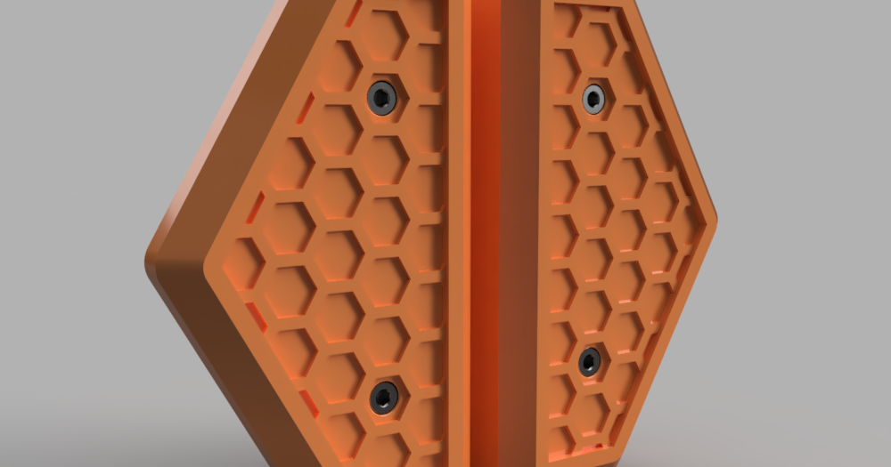 Honeycomb Door Handle Design v1 by Phillipe | Download free STL model ...
