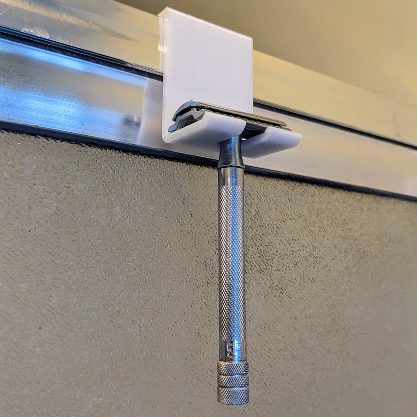 Shower wall hanging safety razor holder (parameterized!) by IvyMike ...