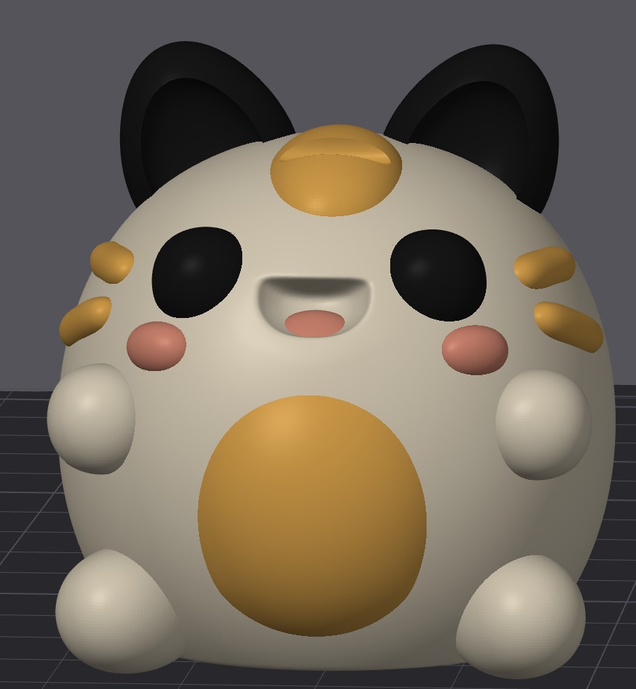 Cute Meowth Multi Color by SmileyPrinter | Download free STL model ...