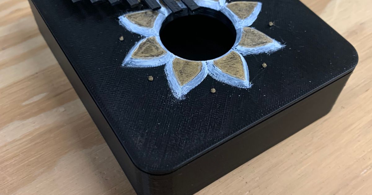 Plastic Flower Kalimba by StarlightAR | Download free STL model ...