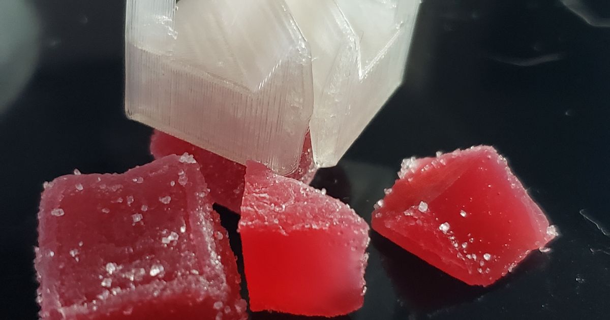 Square Gummy Cutting guide by Linkr | Download free STL model ...