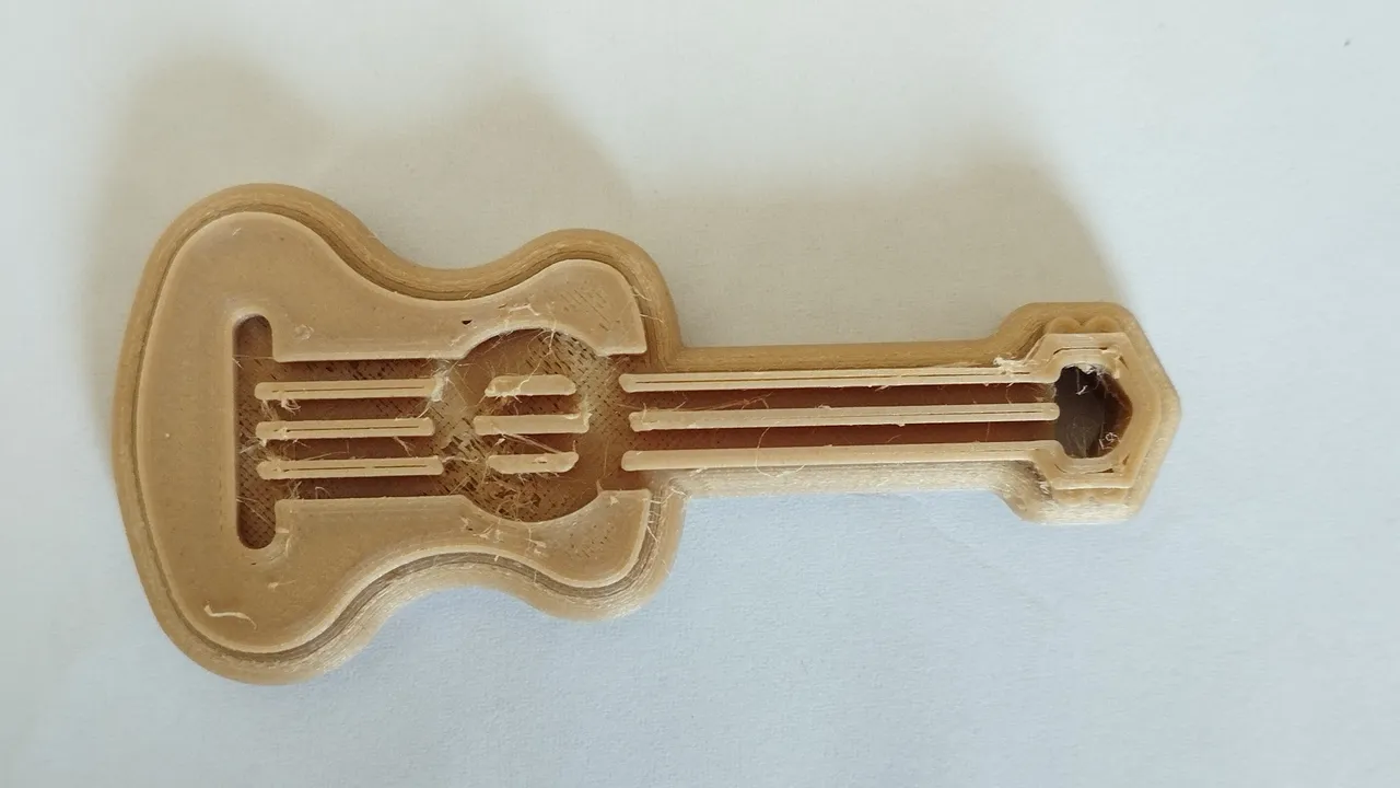 Guitar Keychain by Rapideau 3D | Download free STL model | Printables.com