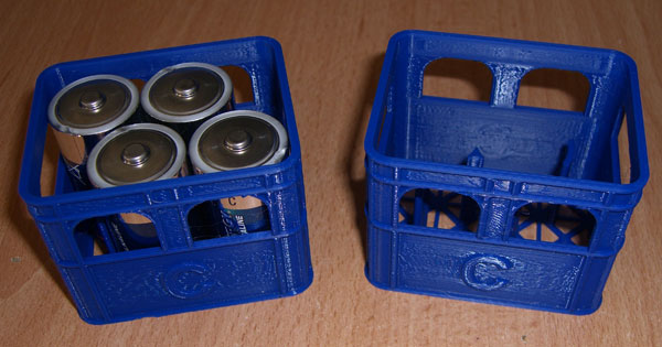 Beer crate for C type batteries (labeled) by T B A | Download free STL ...