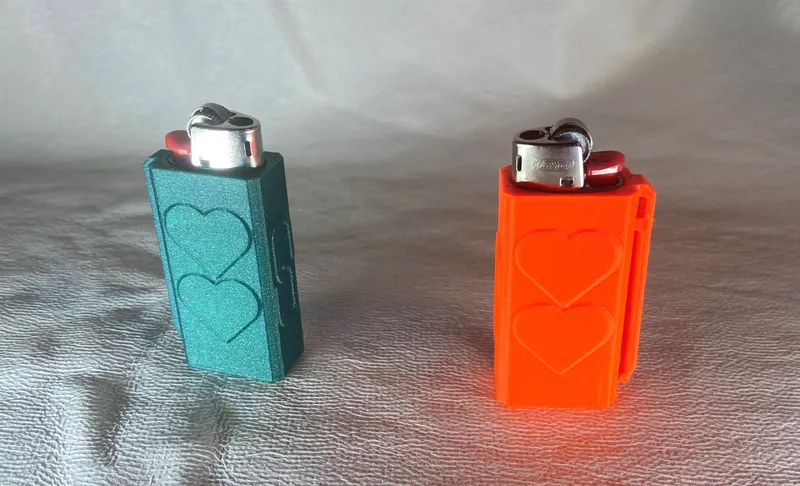 Mini BIC Lighter Case with Key Ring Hole and Clip by DickF | Download ...