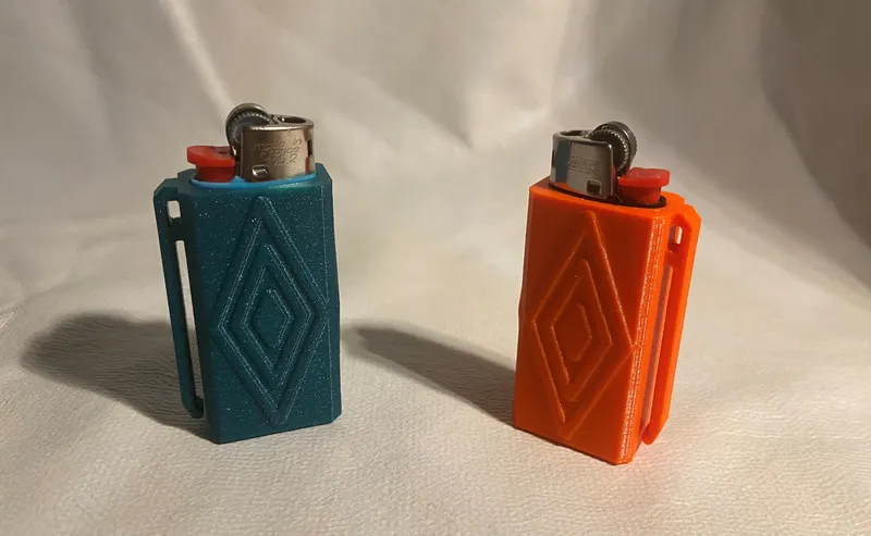 Mini BIC Lighter Case with Key Ring Hole and Clip by DickF | Download ...