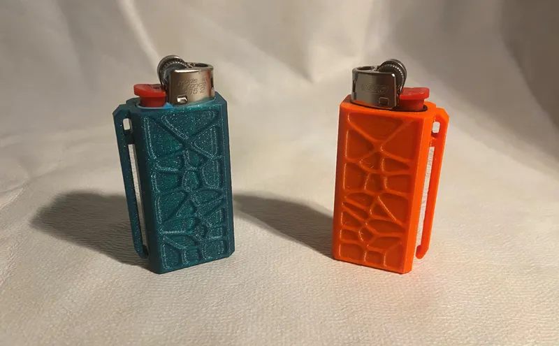 Mini BIC Lighter Case with Key Ring Hole and Clip by DickF | Download ...