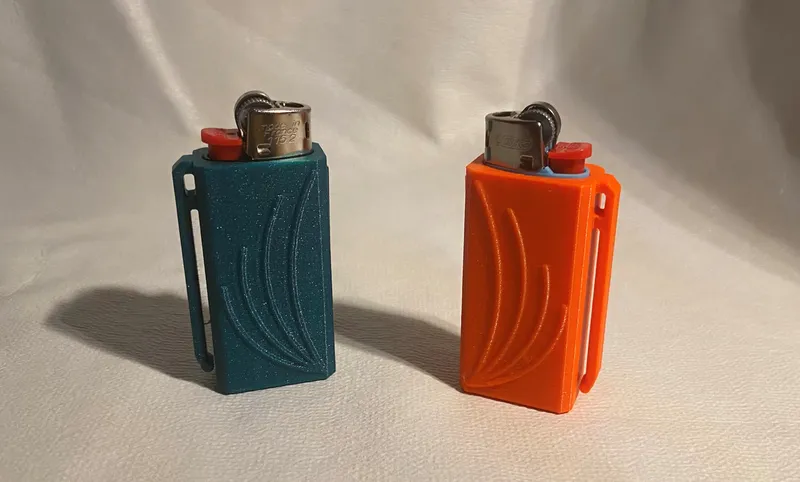 Mini BIC Lighter Case with Key Ring Hole and Clip by DickF | Download ...