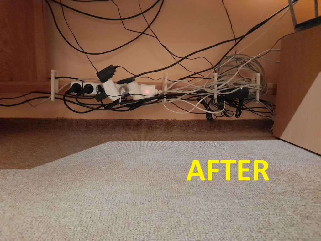 50x20mm wood profile cable holder by Denis J | Download free STL model ...