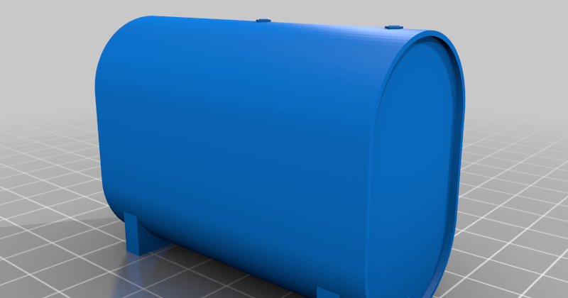 Oil Tank (275 gal) G Scale by Randy Mower | Download free STL model ...