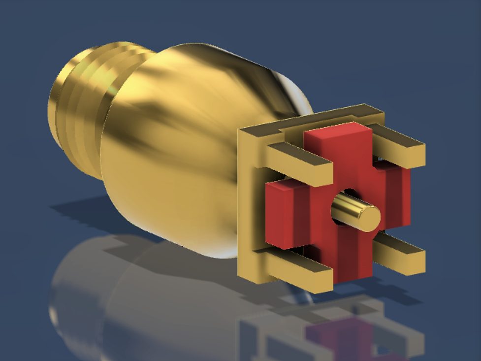 Spacer for SMA PCB mount connector by cateprinting | Download free STL ...