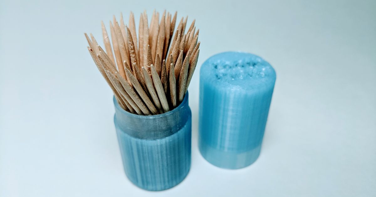 Toothpick Holder by 3D Printer Dude | Download free STL model ...
