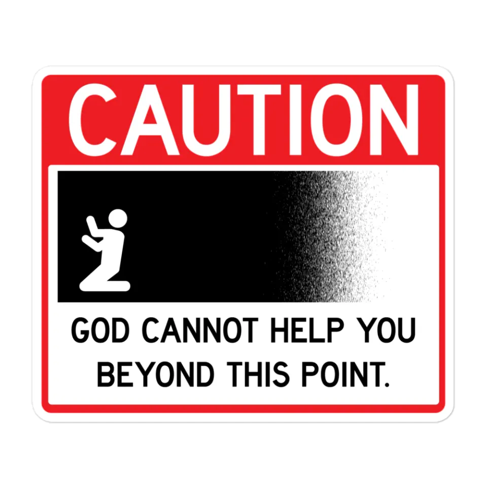 God Cannot Help You Sign by toasterD00M | Download free STL model ...