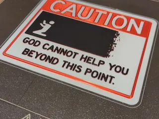 God Cannot Help You Sign by toasterD00M | Download free STL model ...