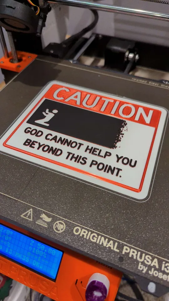 God Cannot Help You Sign by toasterD00M | Download free STL model ...