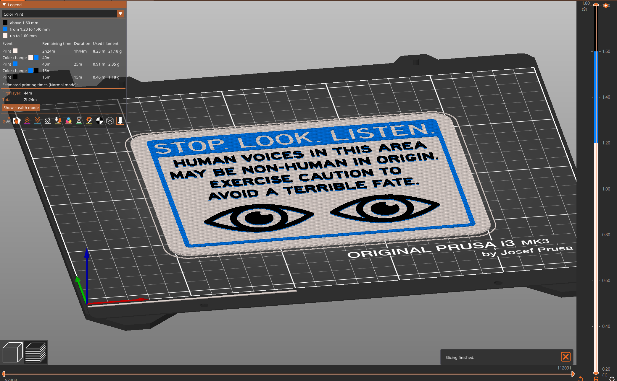 Stop Look Listen Sign by toasterD00M | Download free STL model ...