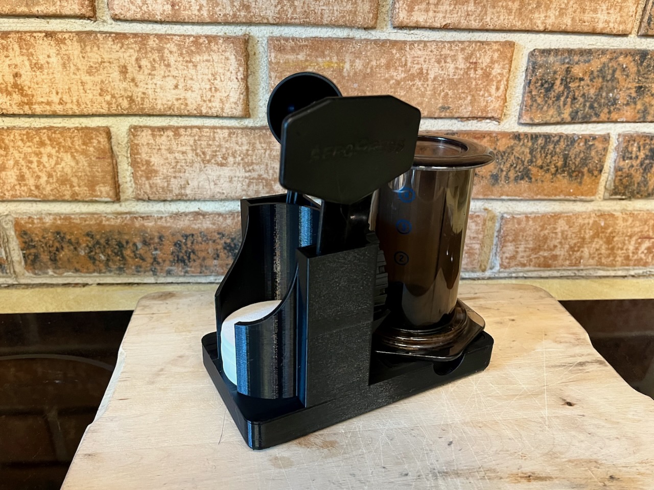 AeroPress storage rack with drip tray by Parsingphase | Download free ...