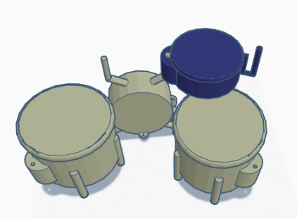 modular desktop drumkit by HIEN PHAM | Download free STL model ...