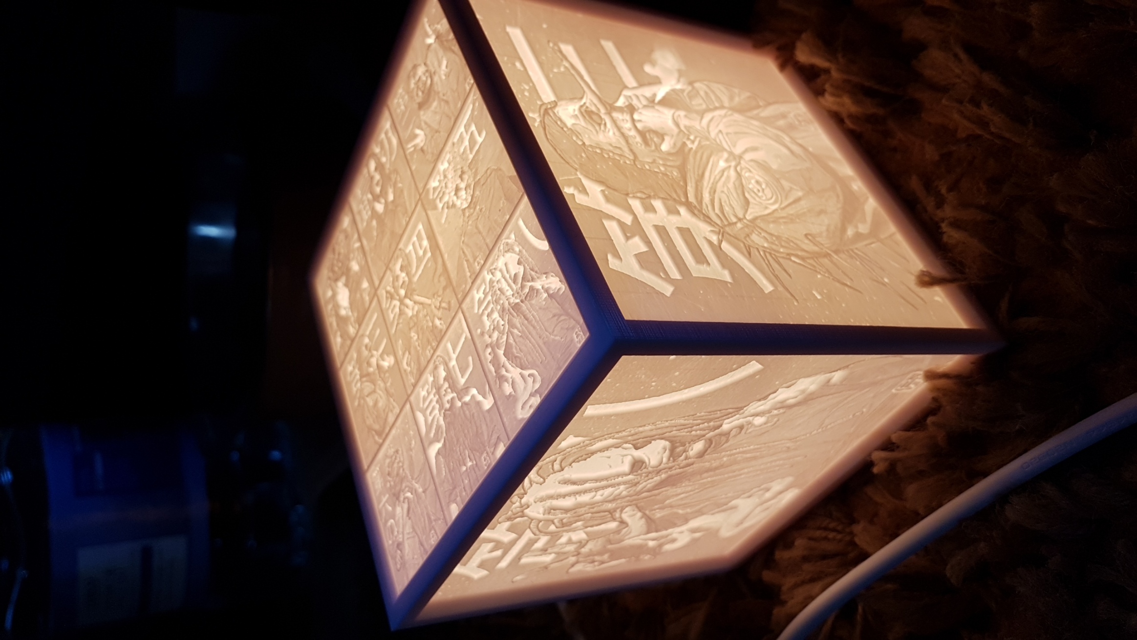 Slipknot Lithophane light box by Hennor10 | Download free STL model ...