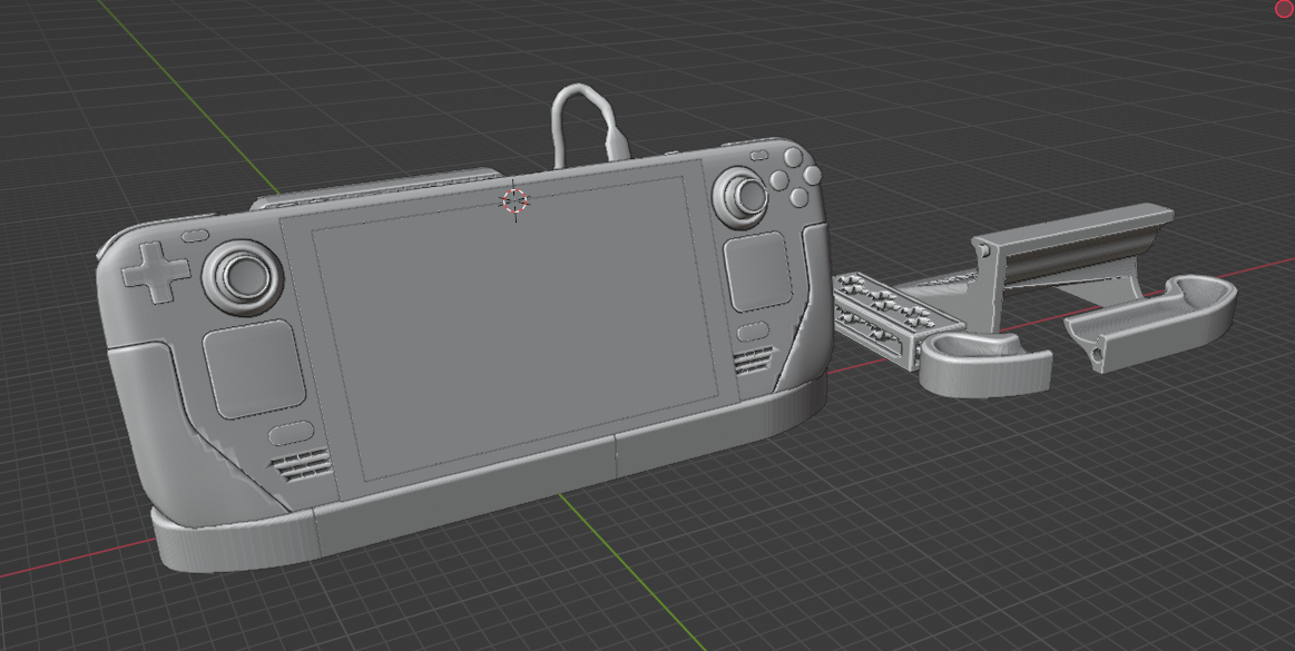 Steam Deck Stand + USB/HDMI Hub by Gagz9k | Download free STL model ...