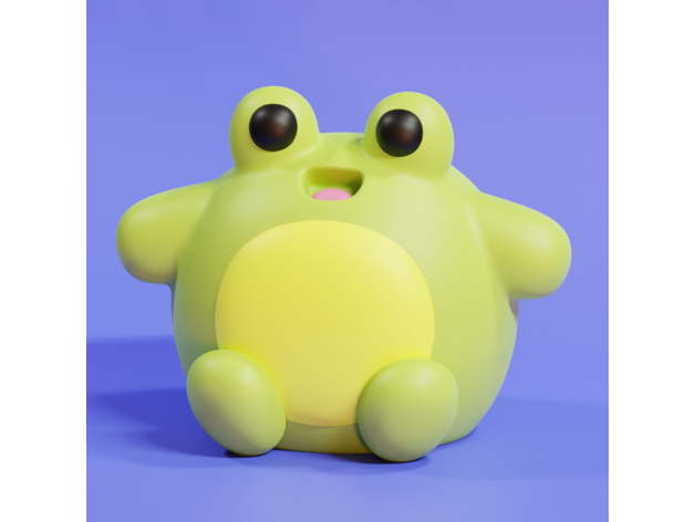 Cute and cuddly frog. by theprintalot | Download free STL model ...