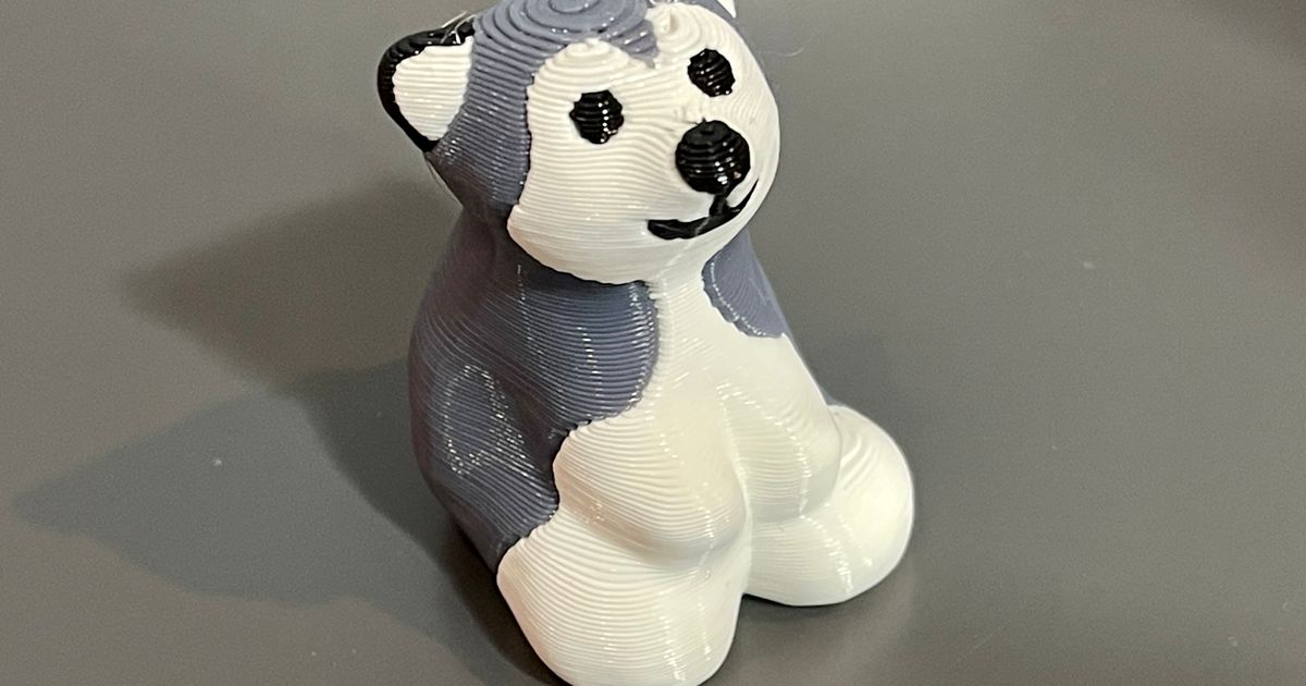 Harry the Husky Dog - MMU by Real 3D Prints | Download free STL model ...