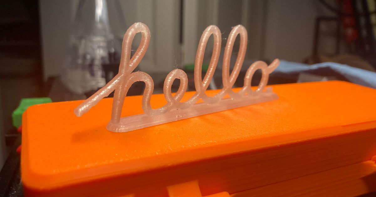 macintosh "hello." desk sign by vogon | Download free STL model ...