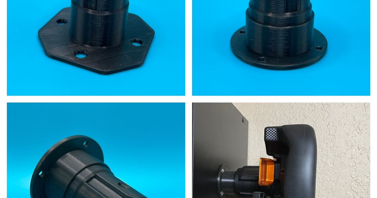 Fanatec Wheel Wall Mount and 8020 by bobby | Download free STL model ...