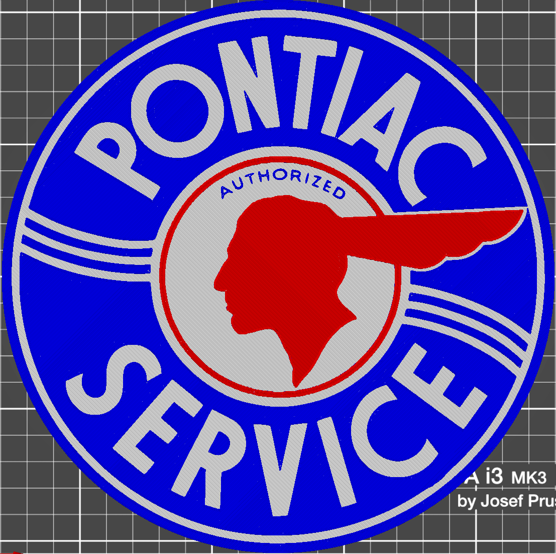 Vintage Pontiac Service Sign 3 Colors by Triple G Workshop | Download ...