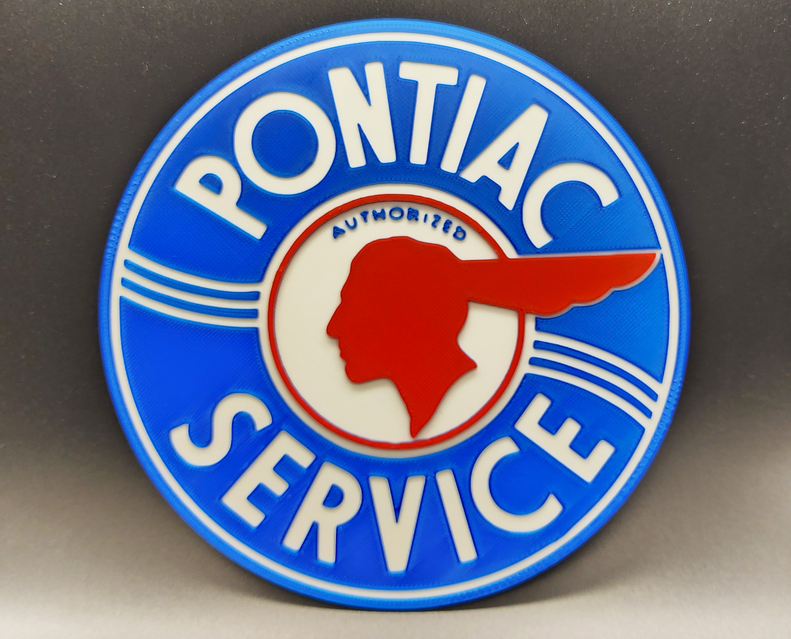 Vintage Pontiac Service Sign 3 Colors by Triple G Workshop | Download ...