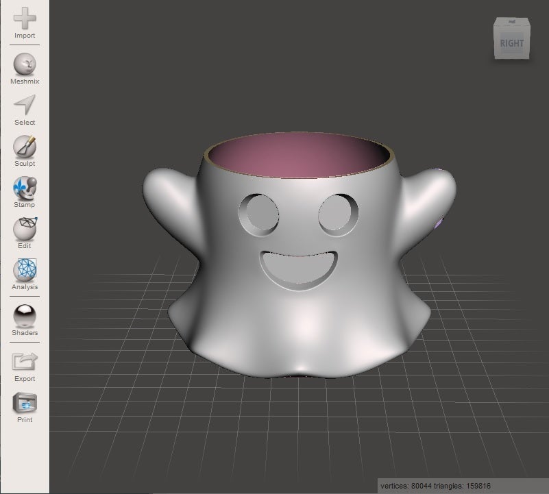 Happy Ghosty the Pot by Joshua Smith | Download free STL model ...