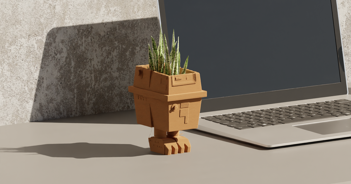 Gonk Droid - Star Wars Pot Plant by CalebTimoteo | Download free STL ...