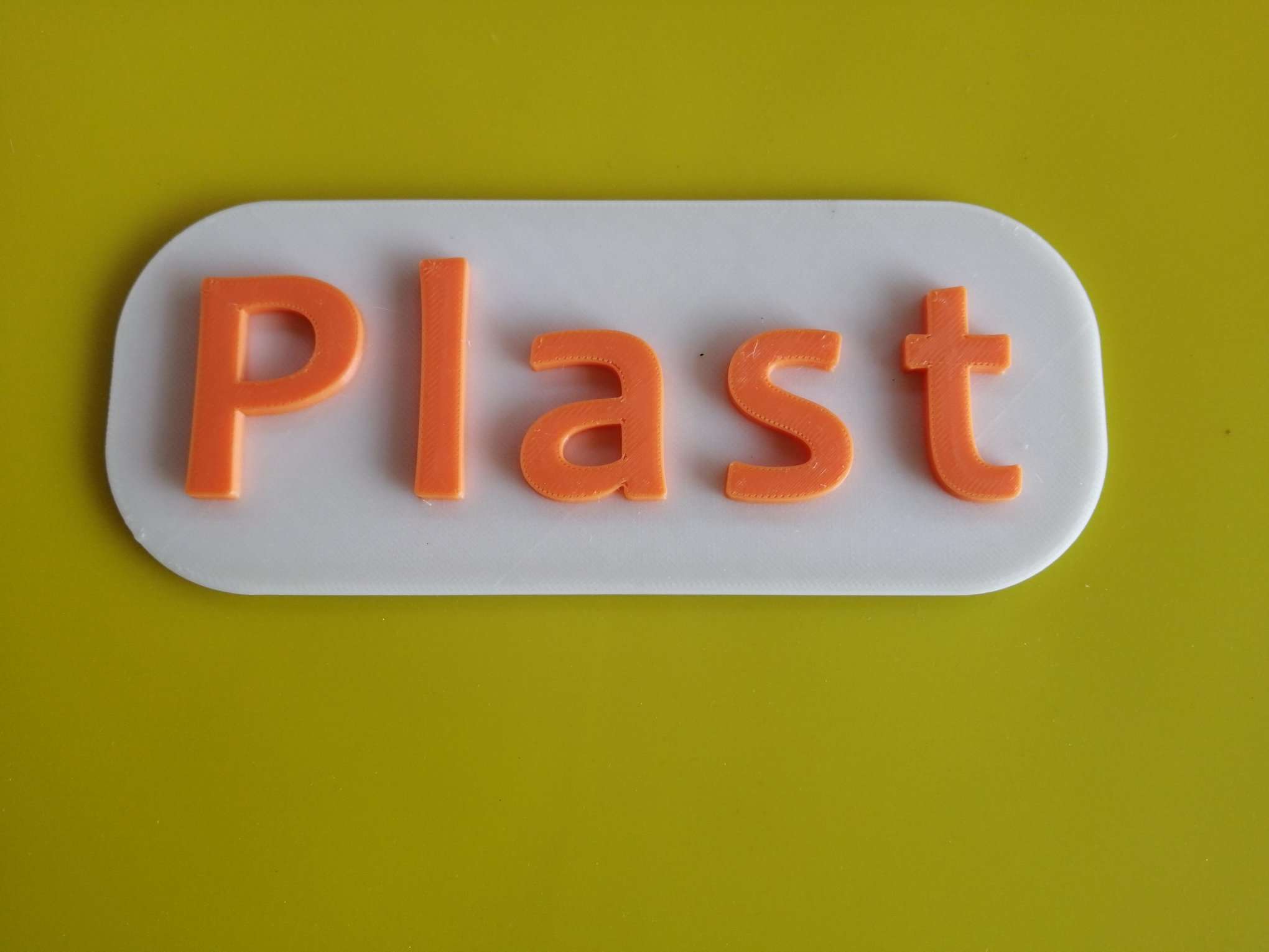 Nápisy Papír a Plast by Honza | Download free STL model | Printables.com