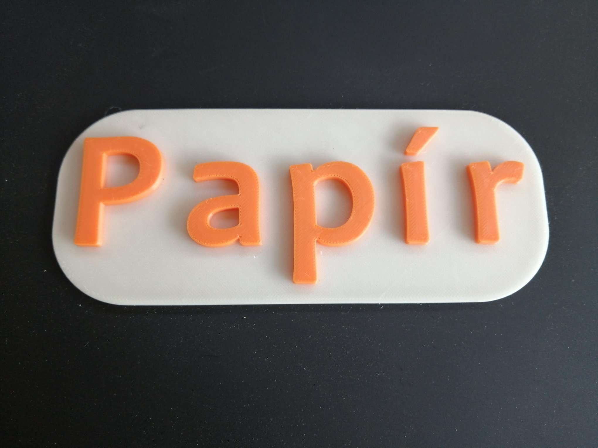 Nápisy Papír a Plast by Honza | Download free STL model | Printables.com