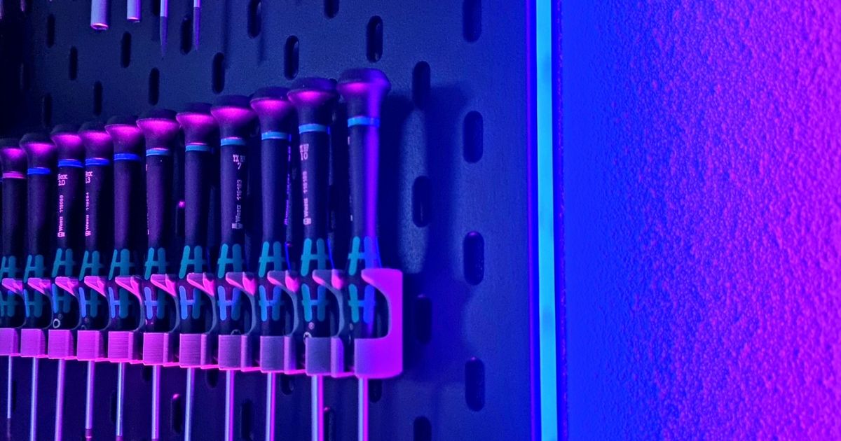 Diffusion strip for skadis led led-frame by LutraVulgaris | Download ...