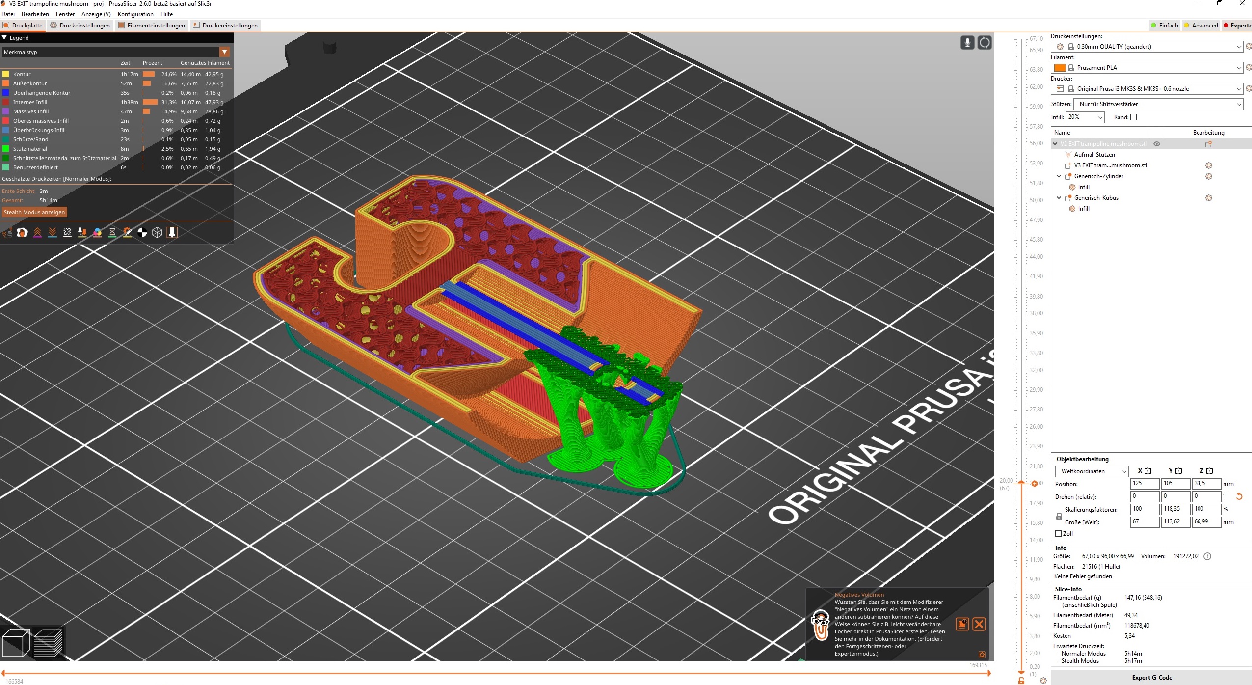 EXIT trampoline mushroom REINFORCED by PLG | Download free STL model ...