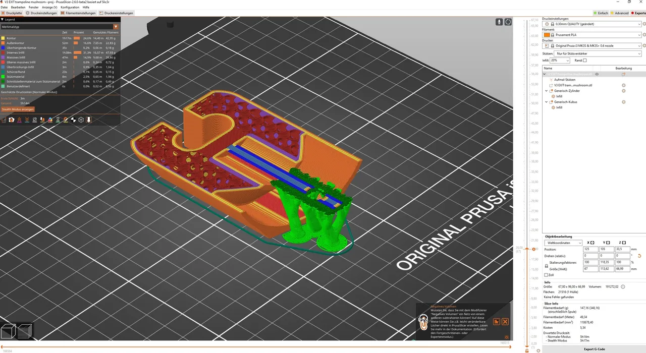 EXIT trampoline mushroom REINFORCED by PLG | Download free STL model ...